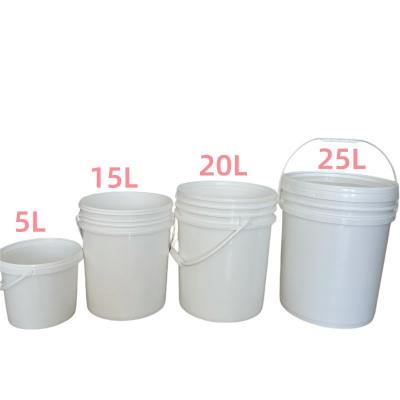China Leak Proof Black Polypropylene Round Bucket with Lid Fruit and Vegetable Picking for sale