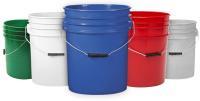 China 20 25Liter Durable Plastic Bucket for Chemical Silk Screen/Heat Transfer/IML Printing for sale