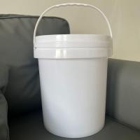 China Customize LOGO Plastic Bucket for Food Container Paste Butter Sauce and Black Color for sale