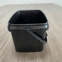 China 3 L Rectangular Bucket Clear Plastic Pail for Printing Silk Screen/Heat Transfer/IML for sale