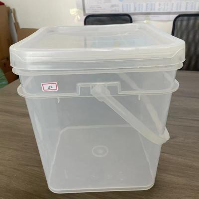 China 15 ltr Durable Transparent Bucket Plastic Pail for Industrial and Commercial Purposes for sale