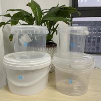 China Leak Proof Custom Plastic Bucket 4L 5L 8L10L 16L Food Container with Lid for sale