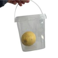China Customize Your Doughnut Packaging with Clear Square Pail and Plastic Bucket for sale