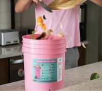 China 20L White Composting Container with Plastic Bucket and Industrial Lid for sale