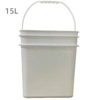 China Food Grade Square Bucket or Pail 5-20L White Plastic Bucket with GAP/ISO/FDA Approved for sale