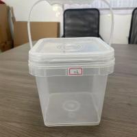 China Accessories Buckets Lid and Handle for Square PP Food Grade Clear Pail for sale