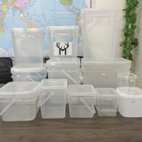 China Food Grade Plastic Pail Container for Pet Treats HDPE Material and 1.0-2.5 MM Thickness for sale