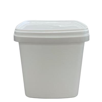 China 1 Gallon Square Pail Plastic Bucket Square and Leak Proof Construction for sale