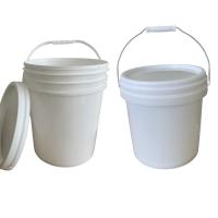 China Recyclable Food Packaging 5KG 20KG Plastic Bucket with Lid and Metal Handle for sale