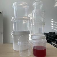 China Easy-Opening White Plastic Pail with Lid Storage Thickness 1.0MM-2.5mm Long-Lasting for sale