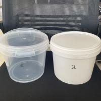 China Polypropylene Food Tubs Clear 2L Plastic Bucket for Chemical Storage for sale