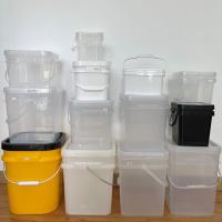 China Directly Supply 1.0 to 2.5 MM Thickness Feed Seed Plastic Pail Square Bucket for Tool for sale