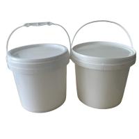 China Customize Logo Yellow HDPE 1 Gallon Plastic Bucket for Ice Cream Packaging for sale
