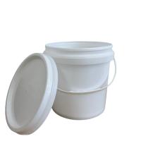 China Customize Logo Yellow HDPE 1 Gallon Plastic Bucket for Ice Cream Packaging for sale