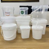 China 500ml Square Container Plastic Bucket with Lid Durable and Customizable Design for sale