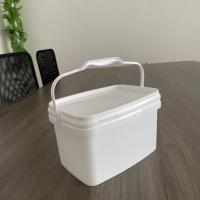 China Cosmetic Fishing Baits Bucket 10L Pail Square Plastic Bucket with Printed Design for sale