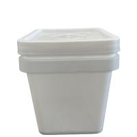 China GAP/ISO/FDA Certificate 4 Gallon Clear Square Plastic Bucket for Biscuits in Black for sale