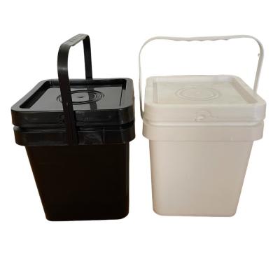 China Square Plastic Bucket for Drink Packaging Full Sizes 5L 15L Thickness 1.0 to 2.5 MM for sale
