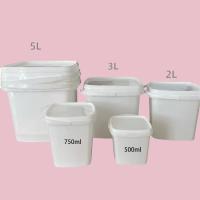 China Printing Silk screem /Heat transfer/IML 500ml 10L Plastic Bucket with Lid FOOD Bucket for sale