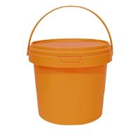 China 1L Round Plastic Pail Container with Lids for Sustainable and Eco-Friendly Packaging for sale