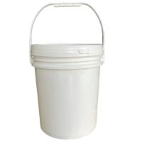 China 16 Liter Printing Silk Screen/Heat Transfer/IML Food Safe Plastic Bucket with Lid Black for sale
