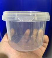 China Leak Proof and Versatile Customization Yogurt Cheese Pail in Plastic Bucket with Lids for sale