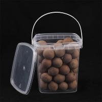 China Customize Your Packaging with LOGO Printed Square Plastic Bucket and Round Shape for sale