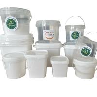 China 1.0 to 2.5 MM Thickness Clear or White Bucket Plastic Pail 1 Liter Black for sale