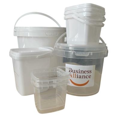 China Food Container Packing HDPE Customized Plastic Bucket with GAP/ISO/FDA Certificate for sale