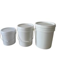 China Food or Paint 5 Gallon HDPE Plastic Bucket with Metal Handle Tamper Proof for sale