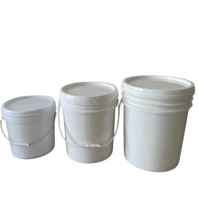 China Food or Paint 5 Gallon HDPE Plastic Bucket with Metal Handle Tamper Proof for sale