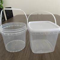 China 1L 2L 4L 10L 15L 18L 20L Plastic Container for Milk Yogurt Pickles Round White Bucket for sale