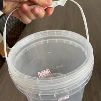 China Ice Cream Container Food Grade Plastic Bucket with Lid and Handle Thickness 1.0 to 2.5 MM for sale