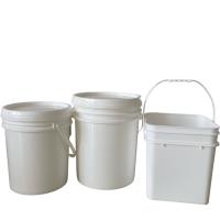 China 1L 2L 4L 5L Round Plastic Bucket Rectangle Bucket with Lid Custom LOGO Printing Pail for sale
