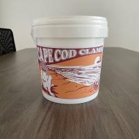 China 1 Gallon HDPE Plastic Bucket Custom LOGO Printing for Seafood Transportation for sale
