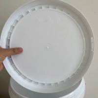 China 8L Round Blue Plastic Bucket With Lid 2 Gallon Pail Thickness 1.0 to 2.5 MM Blue for sale