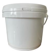 China 8L Round Blue Plastic Bucket With Lid 2 Gallon Pail Thickness 1.0 to 2.5 MM Blue for sale