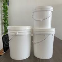 China Food Grade Empty 5 Gallon Bucket 4 Gallon 15Liter Plastic Pail with Lid Custom LOGO for sale