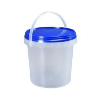 China 1L Plastic Tubs for Ice Cream and Yogurt Red Color IML Printing 1.0-2.5 MM Thickness for sale