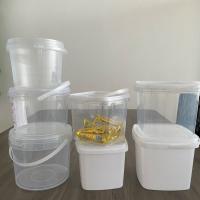 China GAP/ISO/FDA Certified 0.5L 1L Clear Plastic Bucket for Candy in Polypropylene Material for sale