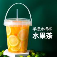 China Food Grade Drink Packaging Container Round Plastic Bucket with Lid 1L 2L 3L 4L 5L for sale