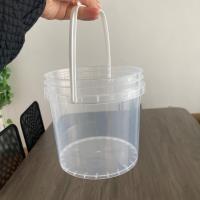 China 1.0 to 2.5 MM Thickness Food Grade Clear Plastic Bucket for Seafood Tool Included for sale