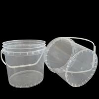 China 1.0 to 2.5 MM Thickness Food Grade Clear Plastic Bucket for Seafood Tool Included for sale