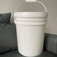 China 1.0 to 2.5 MM Thickness 5 Gallon 20 Liter Plastic Bucket for Feed Seeds Container for sale
