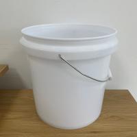 China 15L 16L 18L Plastic Bucket with Air tight Lid White Pail within 1.0 to 2.5 MM Thickness for sale