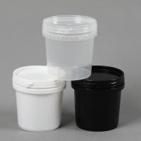 China Tamper Proof Small White Yogurt Bucket 500ml 750ml 1L Food Grade Storage Container with Lid for sale