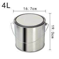 China 1L-5L Custom Round Metal Can Container for Paint Sauce and Food Made of Polypropylene for sale