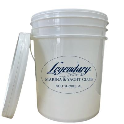 China 1.0-2.5mm Thickness GAP/ISO/FDA Approved Plastic Pail for Paint in 5L 10L 20L 25L 30L Sizes for sale