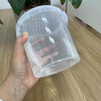 China White Customized LOGO Printed Clear Plastic Pail Popcorn Bucket for sale