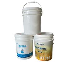 China Chemical and Food Storage 20 Liter Round Plastic Bucket with Metal Handle for sale
